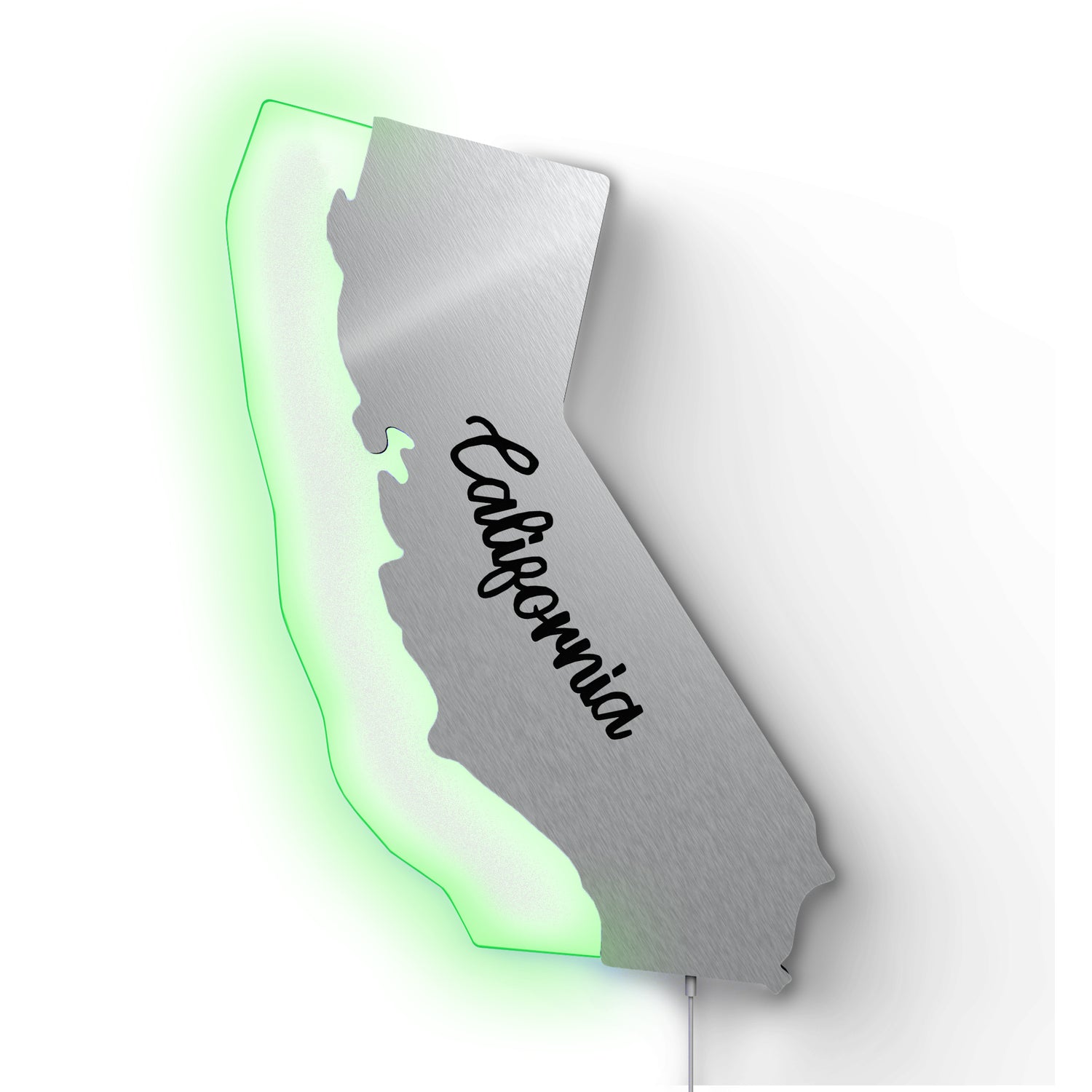 State of California Wall Art | Made from Aluminum & Acrylic | RGB LED ...