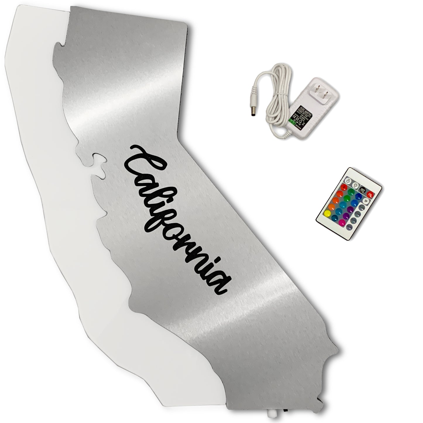 State of California Wall Art | Made from Aluminum & Acrylic | RGB LED ...